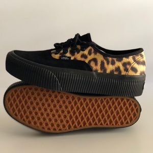 Vans | Shoes | Vans Authentic Platform Embossed Black Leopard | Poshmark